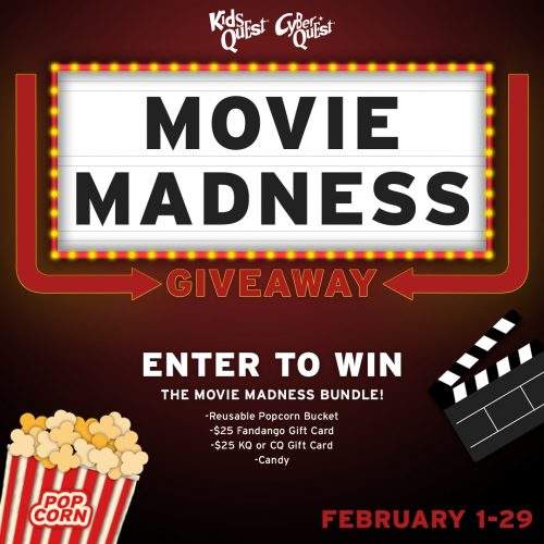 Movie Madness Giveaway at Kids Quest and Cyber Quest - Kids Quest